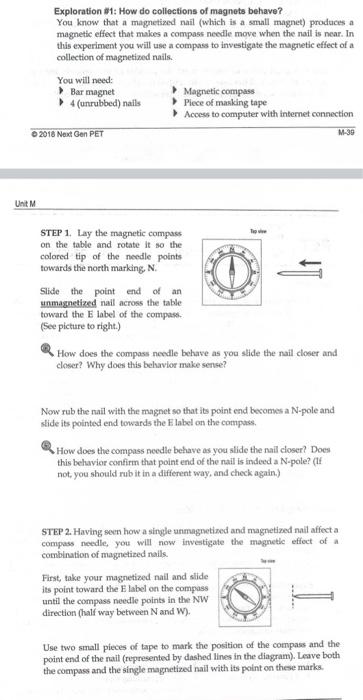 Solved Exploration \#1: How do collections of magnets | Chegg.com