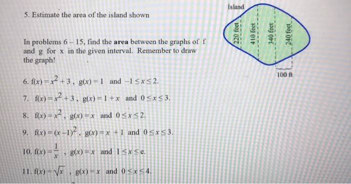 Solved Island 5. Estimate the area of the island shown In | Chegg.com