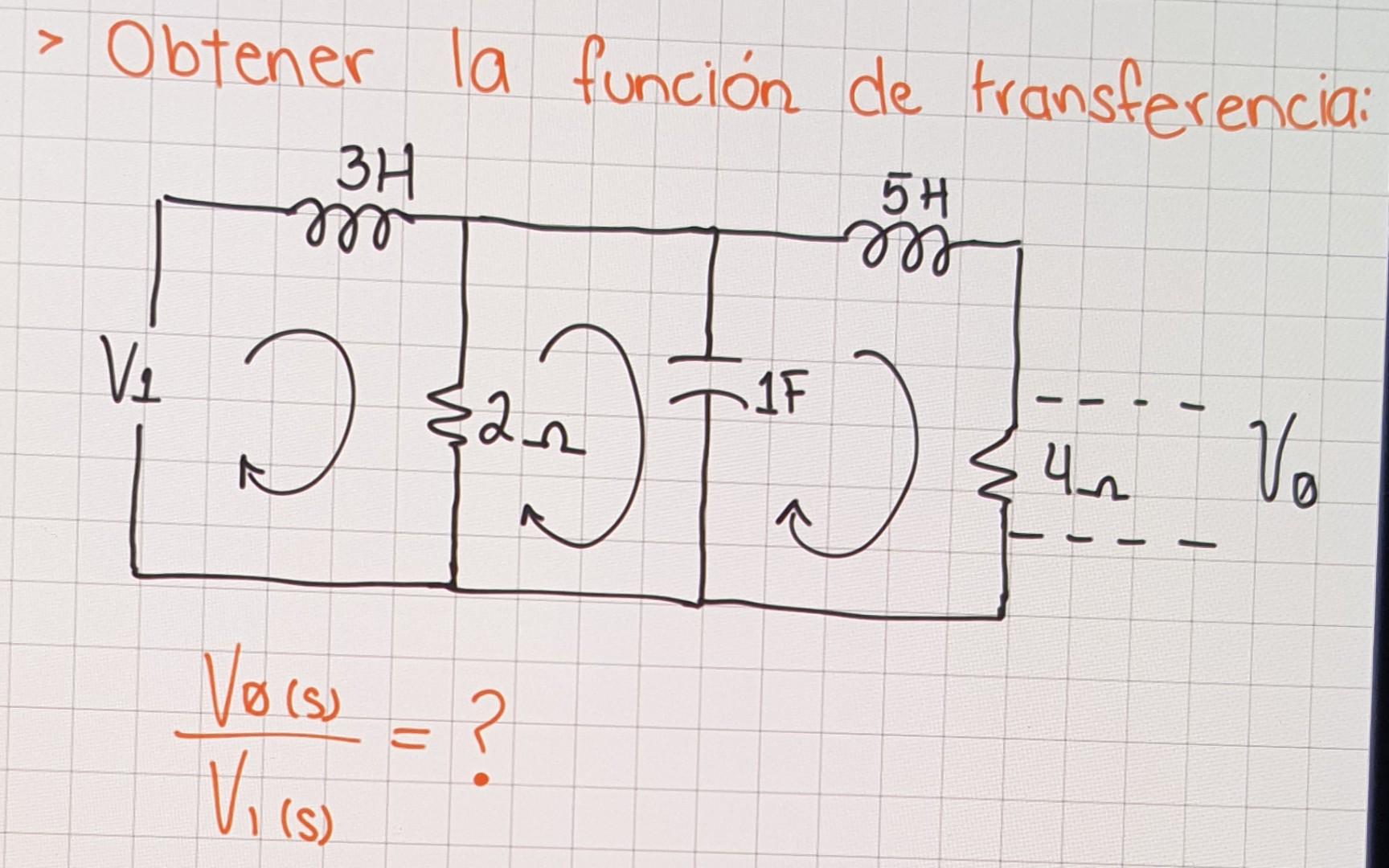 Solved Obtener la función de transferencia del siguiente | Chegg.com