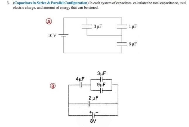 Solved 3. Capacitors in Series & Parallel Configuration) In | Chegg.com