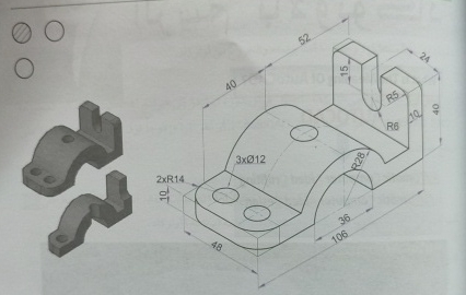 Solved Draw this drawing using the sector method | Chegg.com