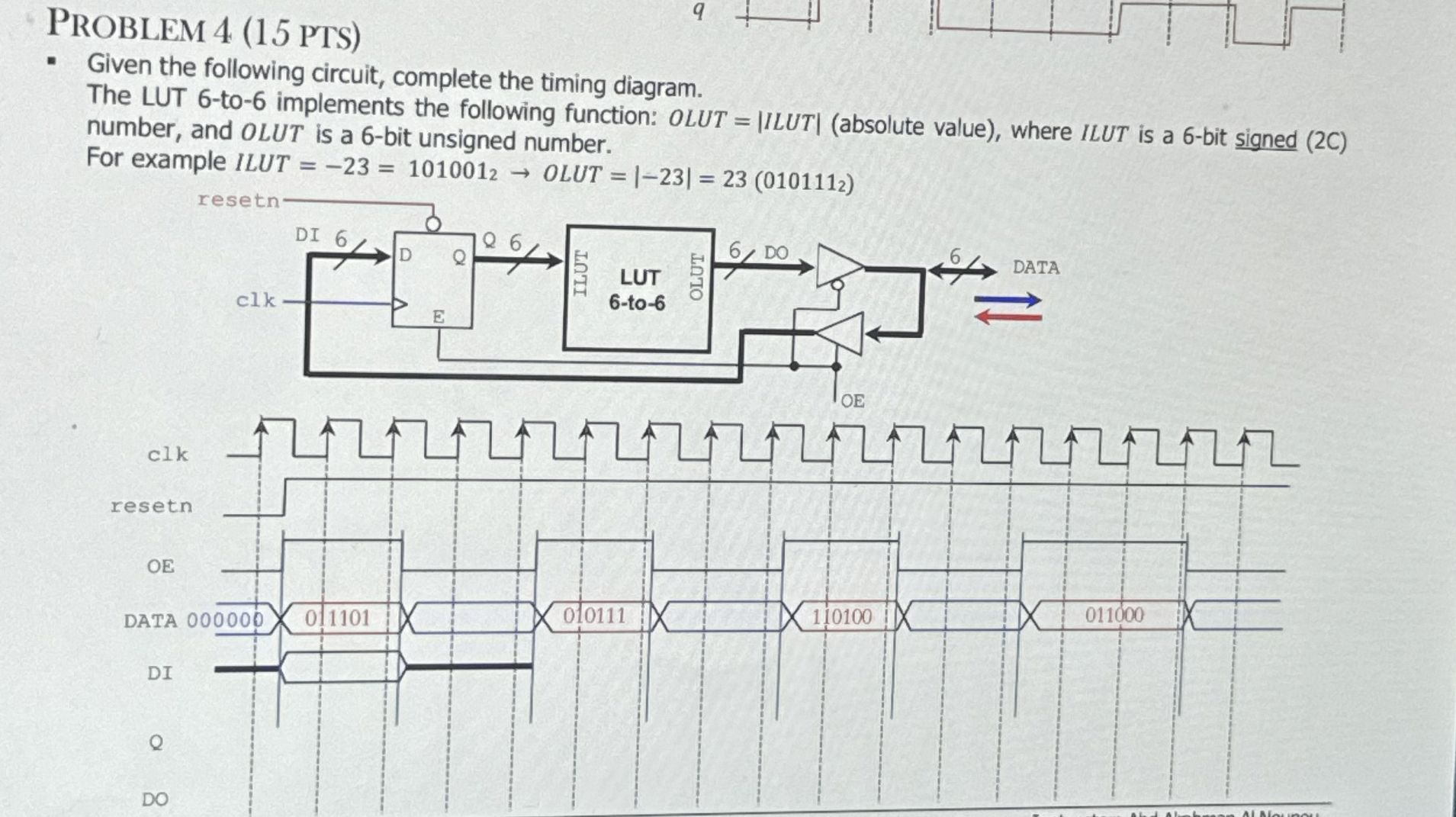 Solved PROBLEM 4 (15 ﻿PTS)q ! Given the following circuit, | Chegg.com