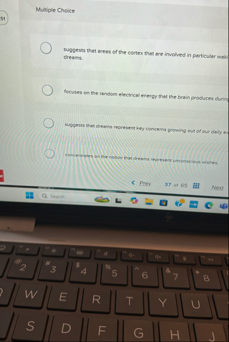 Solved Multiple Choice51suggests that areas of the cortex | Chegg.com
