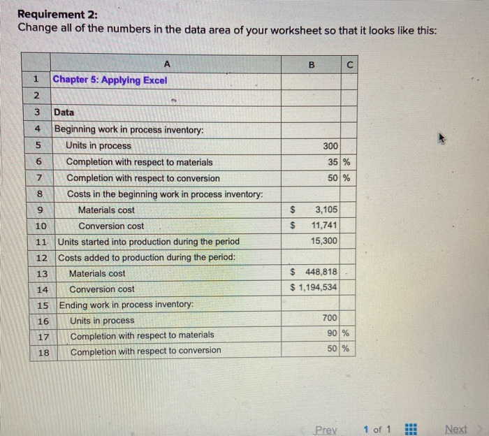 Solved If your formulas are correct, you should get the | Chegg.com