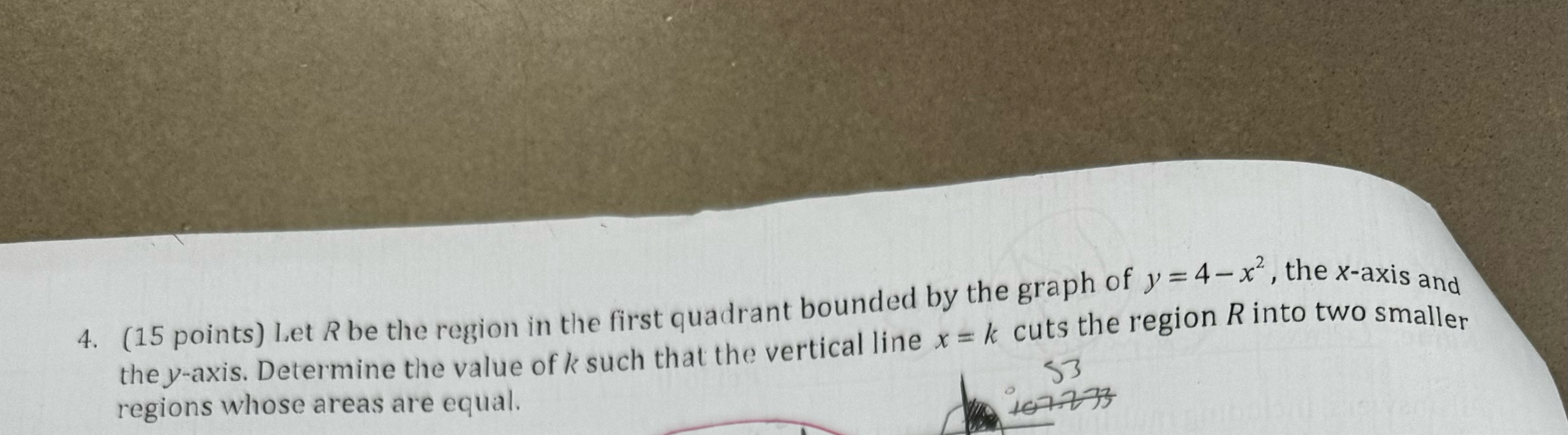 Solved (15 ﻿points) ﻿let R ﻿be the region in the first | Chegg.com