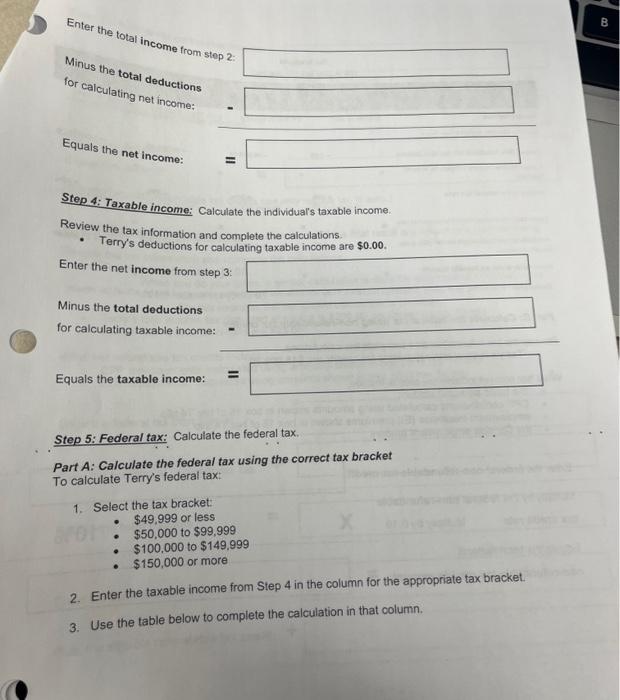 Learn about your taxes. This exercise - Calculate a | Chegg.com