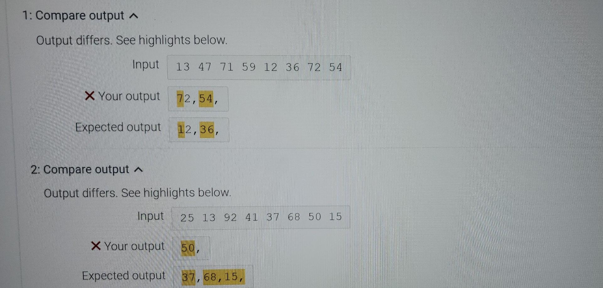 Solved For Any Element In Keyslist With A Value Smaller Than 5164
