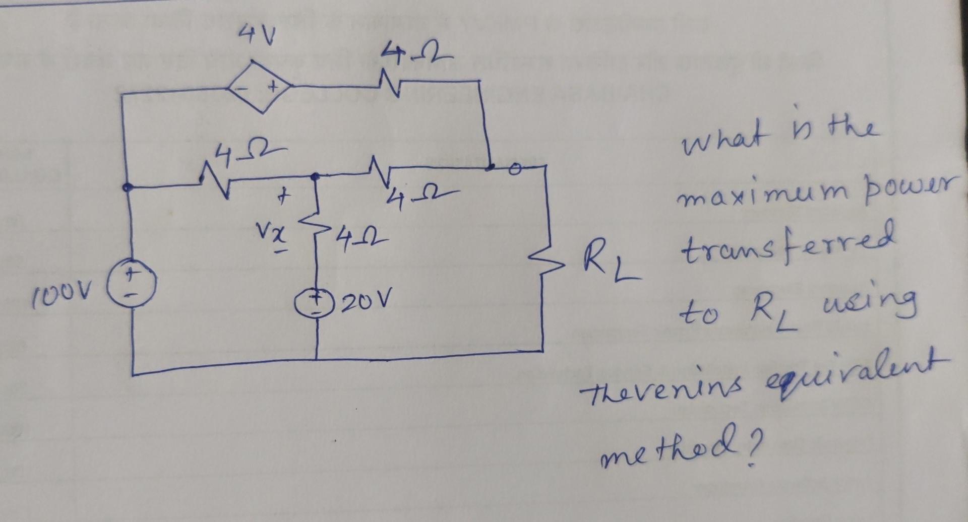 Solved what in the maximum power transferred to RL using | Chegg.com