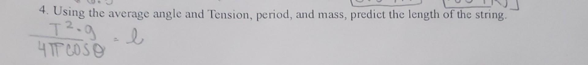 Solved give a formula on how to find length by tension, | Chegg.com