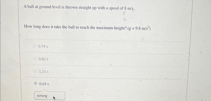 Solved The equations of motion for an object tossed | Chegg.com