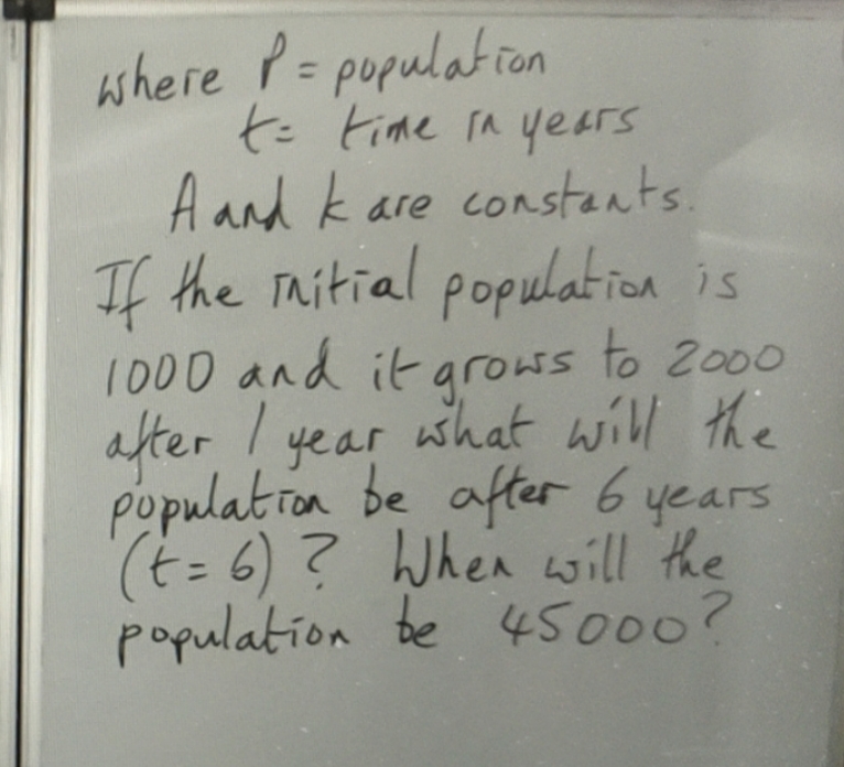 Solved suppose a population grows according to the model | Chegg.com