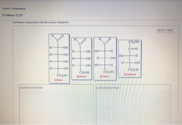 Solved Part A Identify each of the following as the D or L | Chegg.com