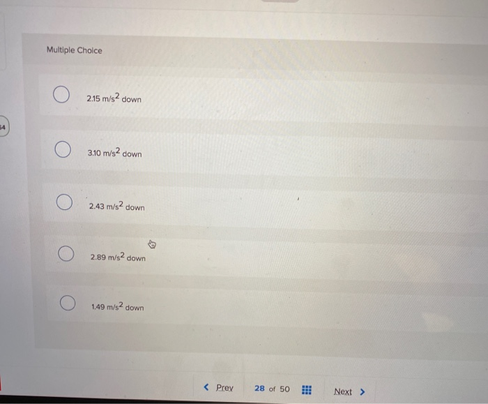Solved Saved Help Save & Exit Subr A mass my is connected by | Chegg.com