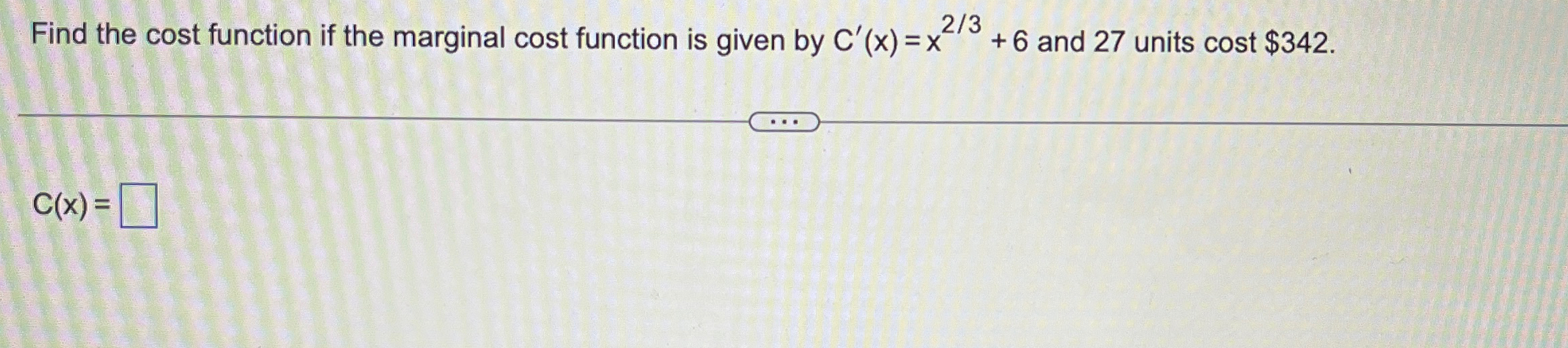 Solved Find the cost function if the marginal cost function | Chegg.com