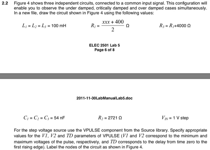 Solved Help with a part from RLC Circuit response lab. Note: | Chegg.com