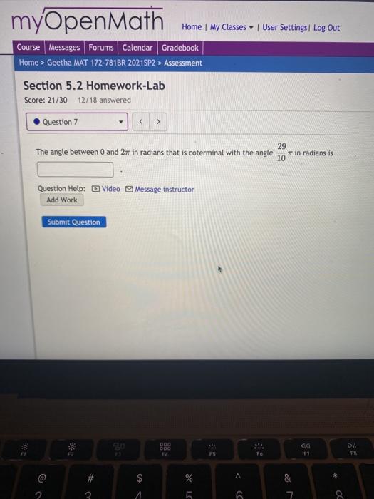 Solved myOpenMath Home | My Classes User Settings Log Out | Chegg.com