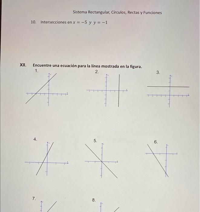 Solved Sistema Rectangular, Círculos, Rectas y Funciones | Chegg.com