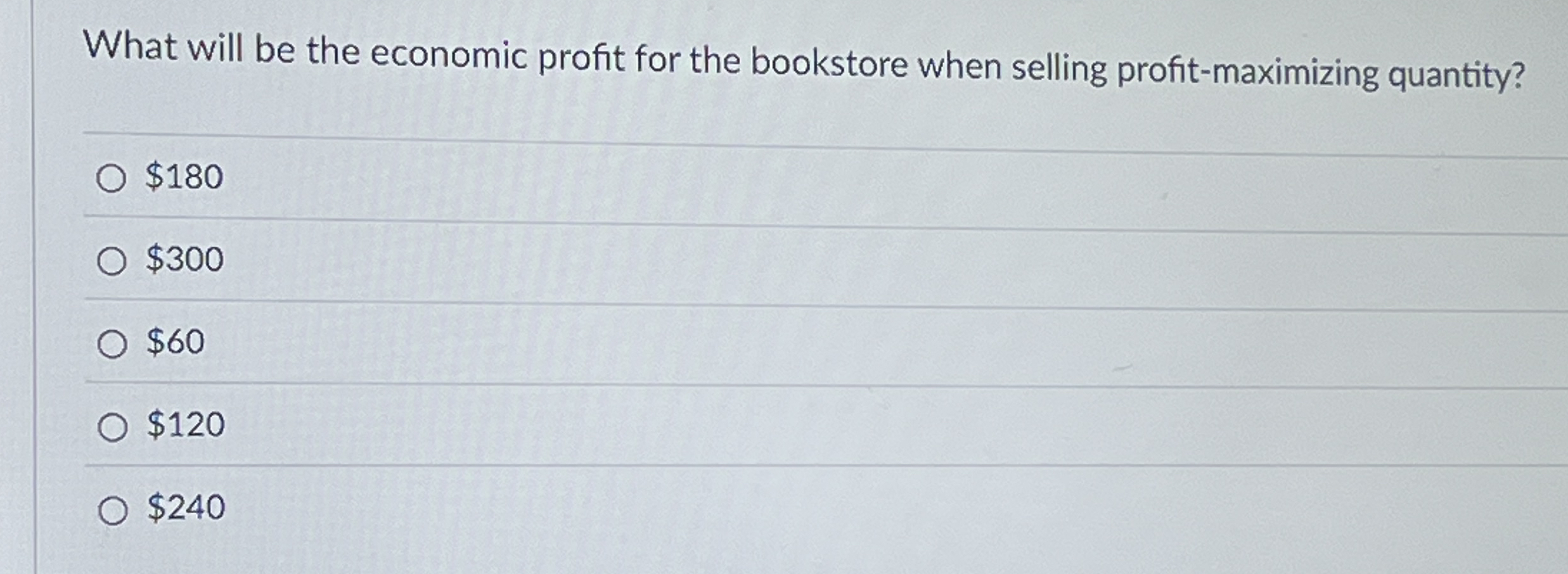 Solved What will be the economic profit for the bookstore | Chegg.com