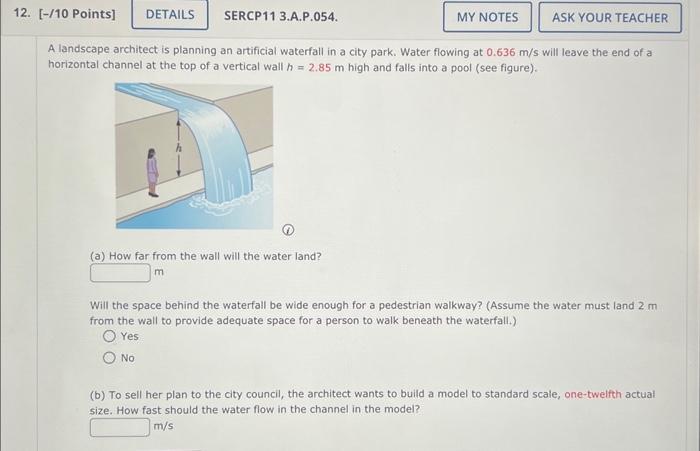 Solved landscape architect is planning an artificial | Chegg.com