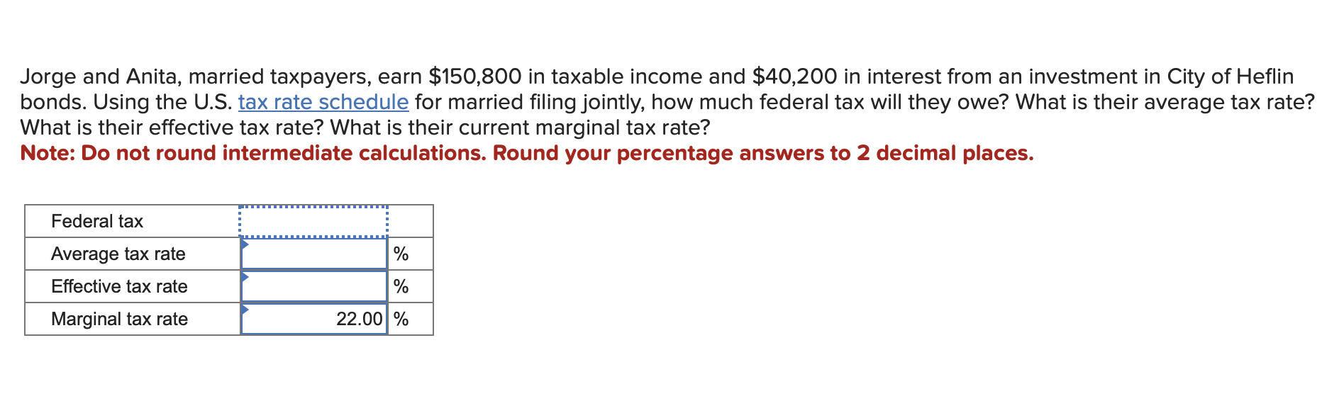 Solved Jorge and Anita, married taxpayers, earn $150,800 ﻿in | Chegg.com