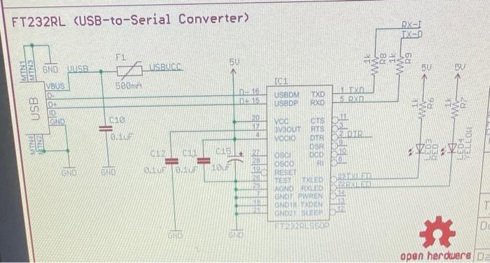 Solved IC1 Pin number 1 connects to R8 which connects to U3 | Chegg.com