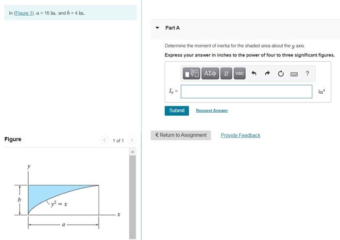 Solved In (Figure 1), a = 16 in. and b = 4 in.Figure1 of 1A | Chegg.com