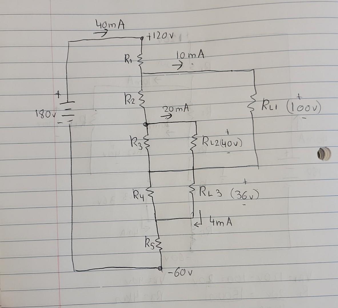 Solved Find All Resistance And Power Values 