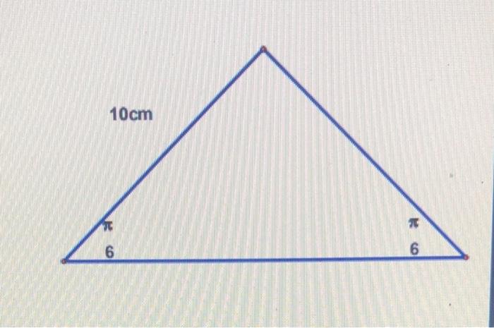 Solved 1) determine the perimeter of the triangle in exact | Chegg.com