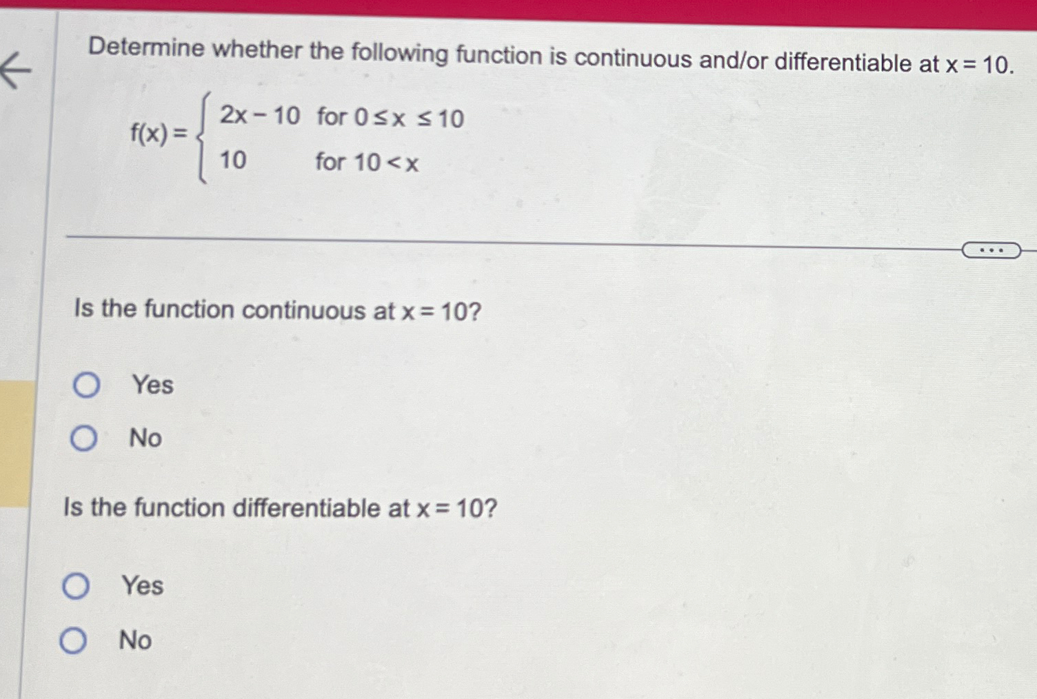 Solved Determine whether the following function is | Chegg.com