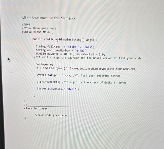 Solved COP-ss50- HW4: Another look at HWif In Java, | Chegg.com