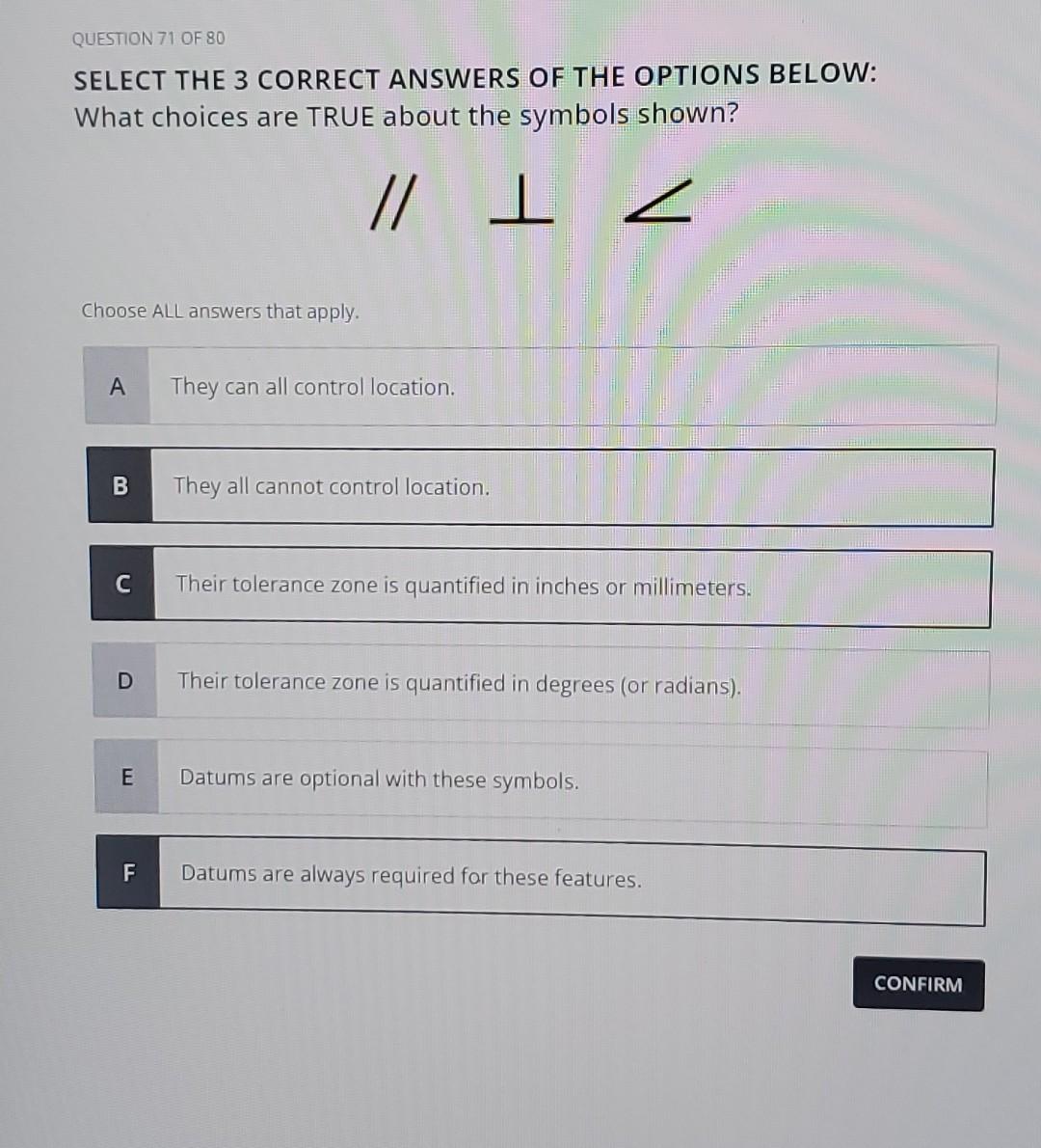 Solved QUESTION 71 OF 80 SELECT THE 3 CORRECT ANSWERS OF THE | Chegg.com