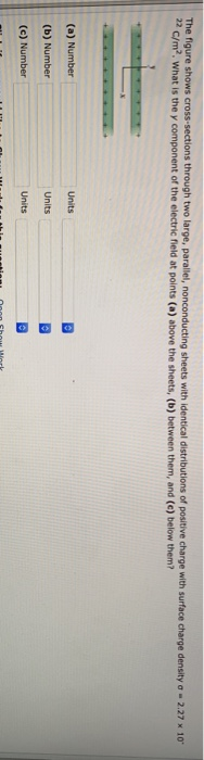 Solved The figure shows cross-sections through two large, | Chegg.com