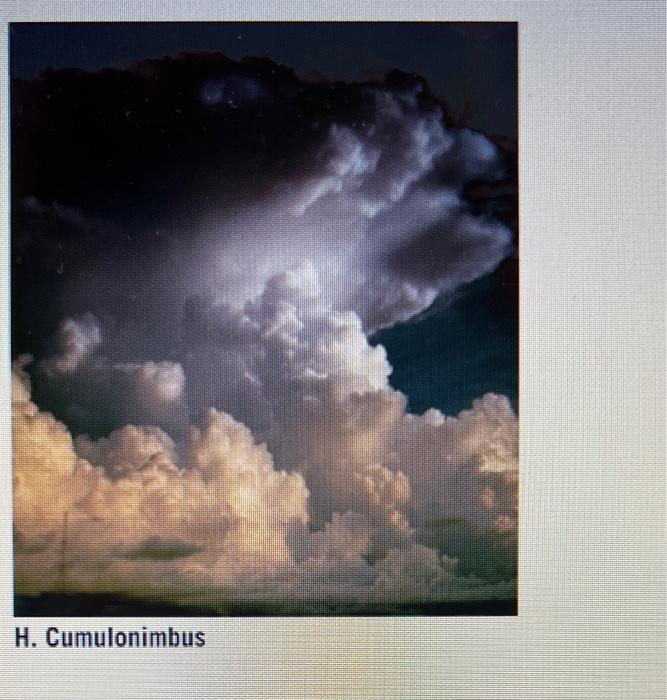 Solved The cumulonimbus cloud pictured in Figure 17.21H is | Chegg.com