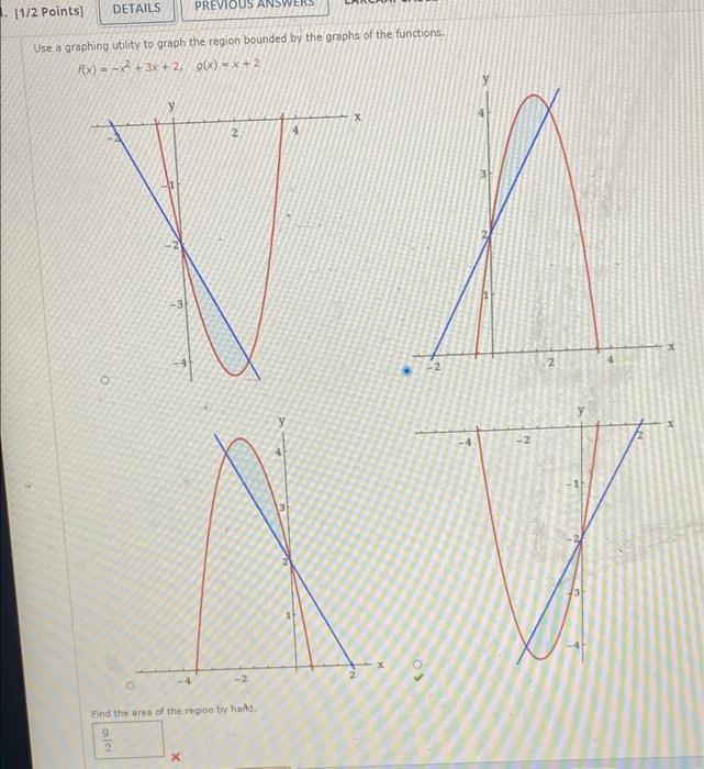 Solved Use a graphing utility to graph the region bounded by | Chegg.com