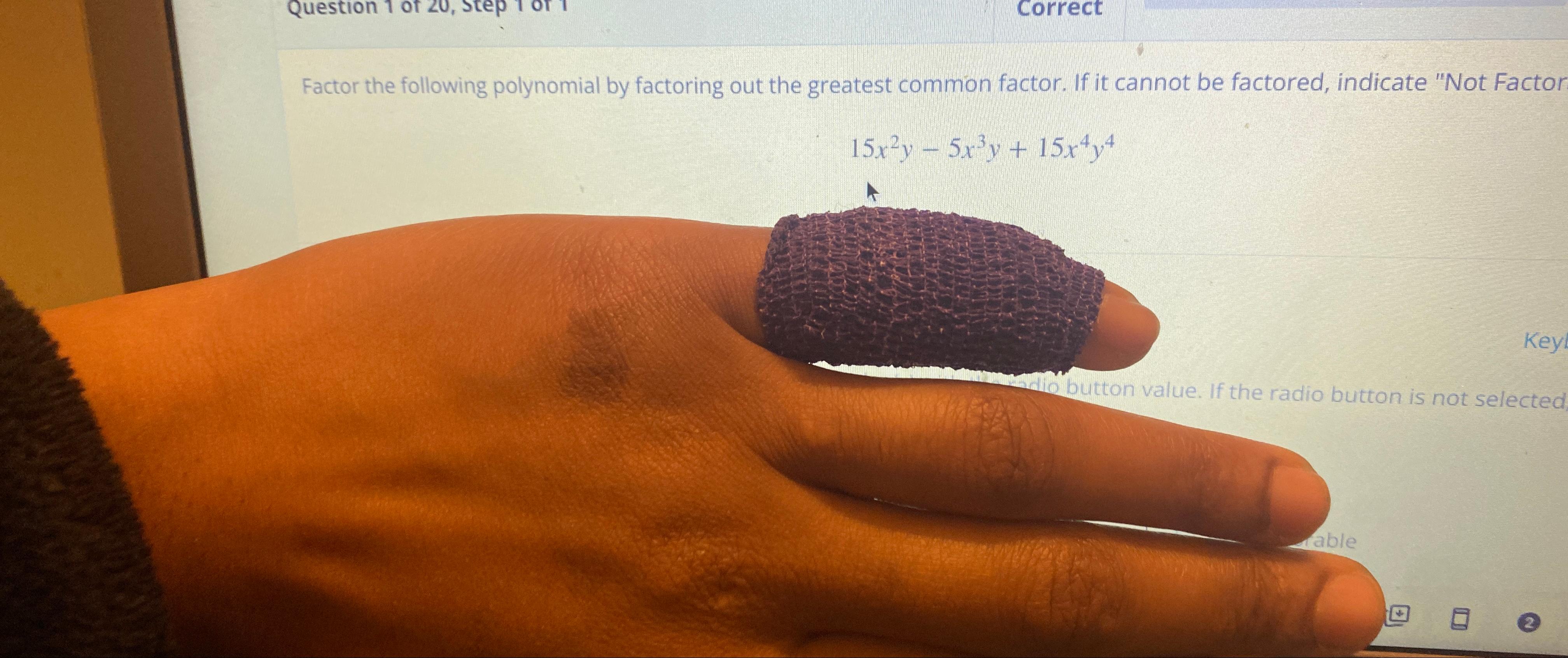 Factor the following polynomial by factoring out the | Chegg.com