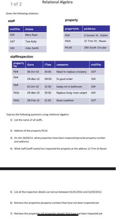 Solved Make sure all answers are clearly stated and labled | Chegg.com