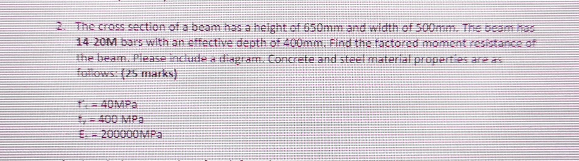 Solved The cross section of a berm nas a helght of bstmm and | Chegg.com