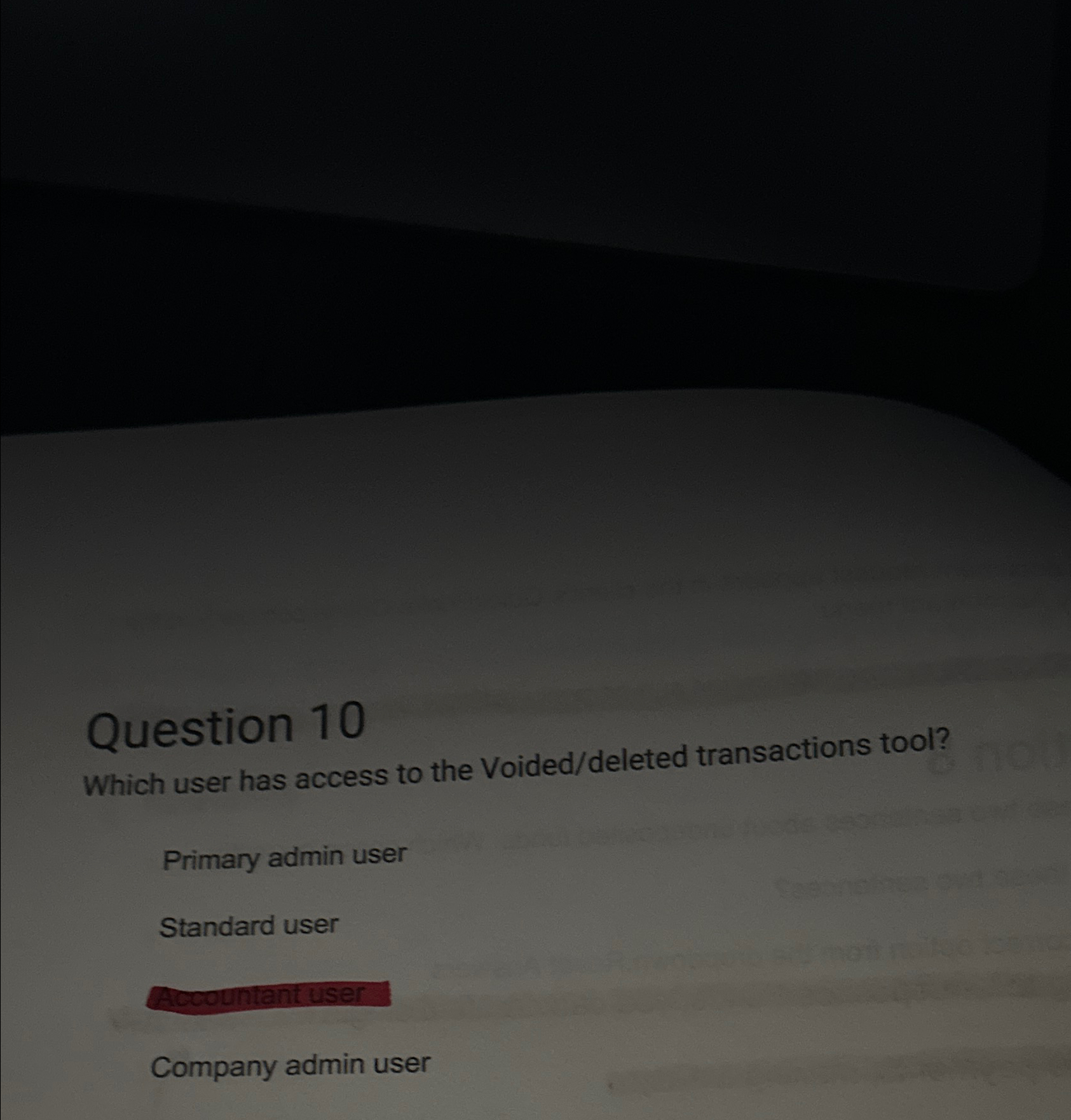 Solved Question 10Which user has access to the | Chegg.com