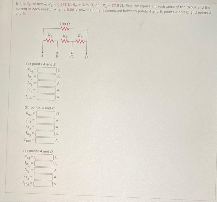 Solved In the figure below, R1=0.375Ω,R2=3.75Ω, and | Chegg.com