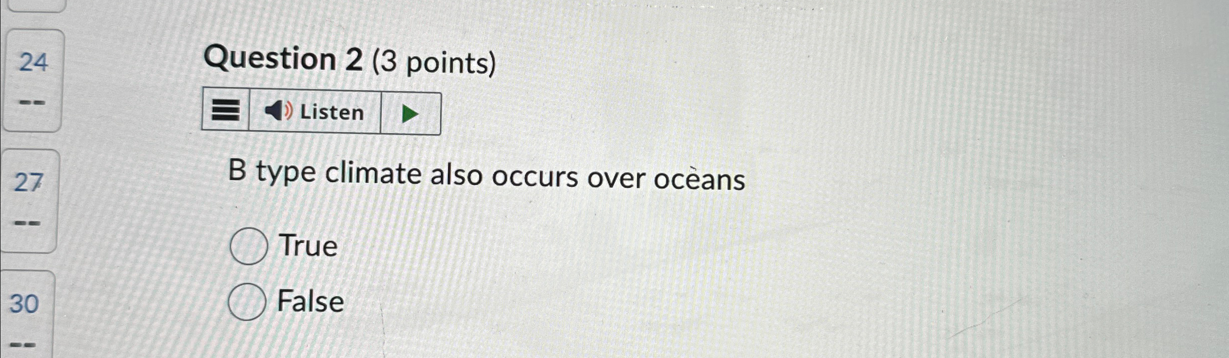 Solved Question 2 (3 points B type climate also occurs over | Chegg.com Solved Question 2 (3 points B type climate also occurs over | Chegg.com