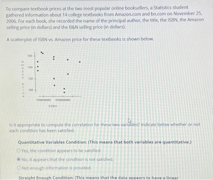 Solved To compare textbook prices at the two most popular | Chegg.com