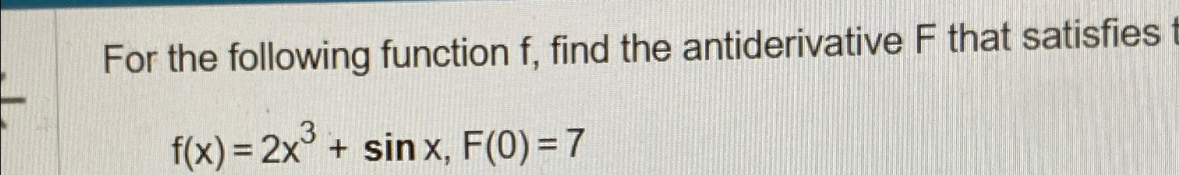 Solved For the following function f, ﻿find the | Chegg.com