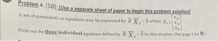 Solved Problem 4. [50] [Use a separate sheet of paper to | Chegg.com