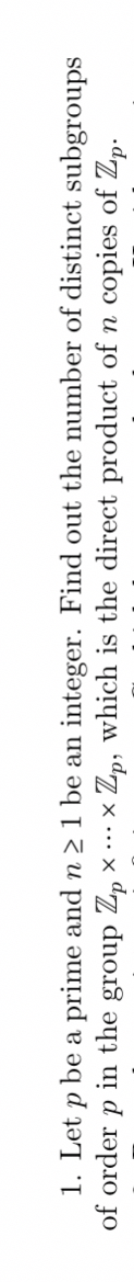 Solved Let p ﻿be a prime and n≥1 ﻿be an integer. Find out | Chegg.com