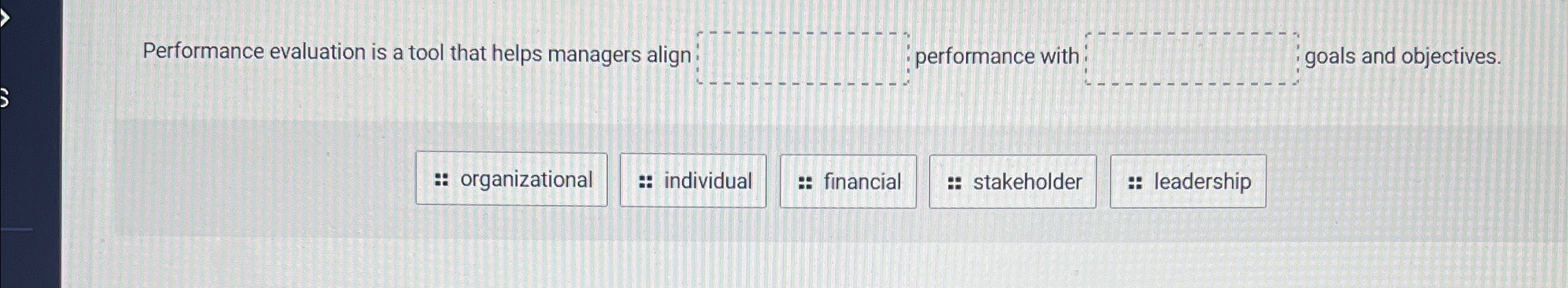 Solved Performance evaluation is a tool that helps managers | Chegg.com