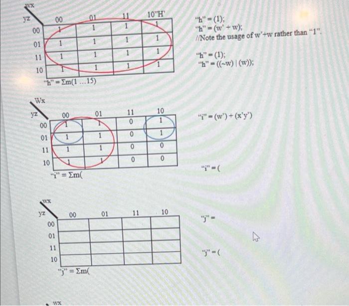 Solved " h′′=(1); " h′′=(w′+w); Note the usage of w ' +w | Chegg.com