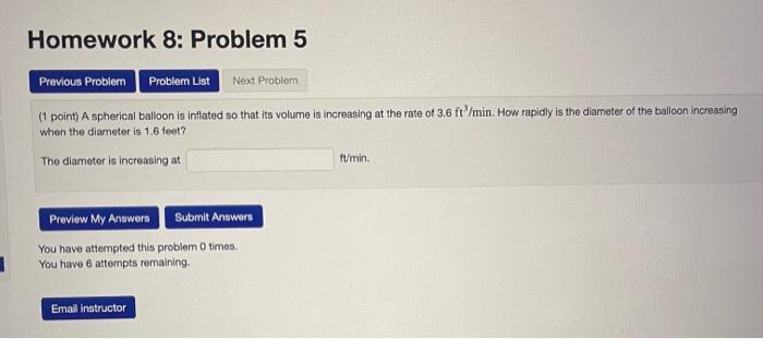 Solved Homework 8: Problem 4 Previous Problem Probler List | Chegg.com