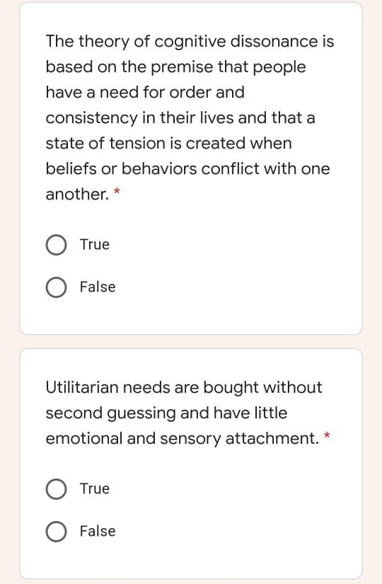 Solved The theory of cognitive dissonance is based on the | Chegg.com