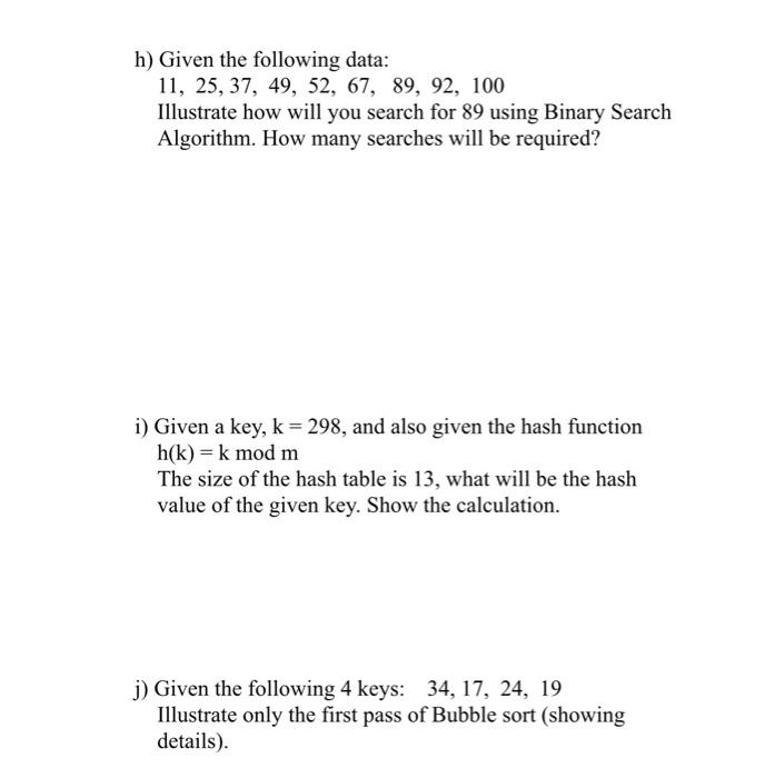 Solved 2. Short Questions: ( 10×4=40 points) a) What are the | Chegg.com
