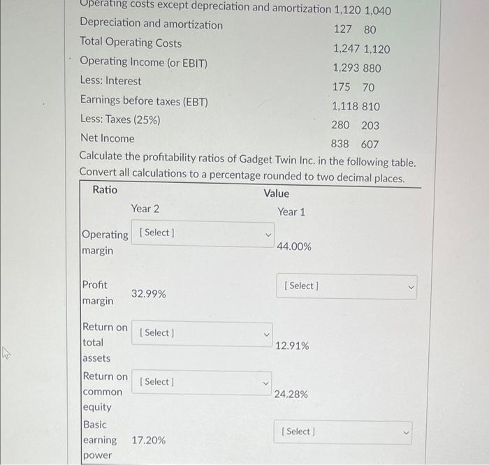Solved able. Convert all calculations to a percentage | Chegg.com